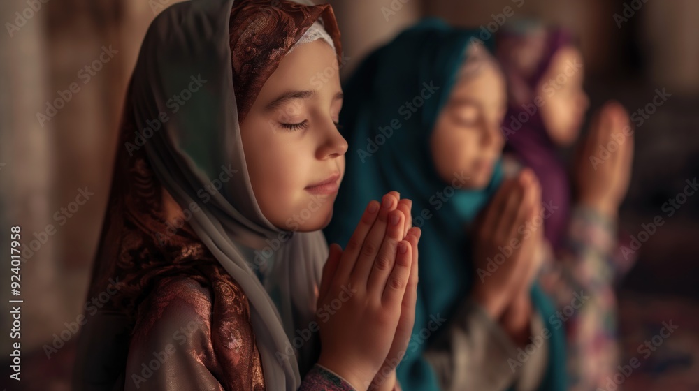 People of different religions praying together, expressions of peace ...