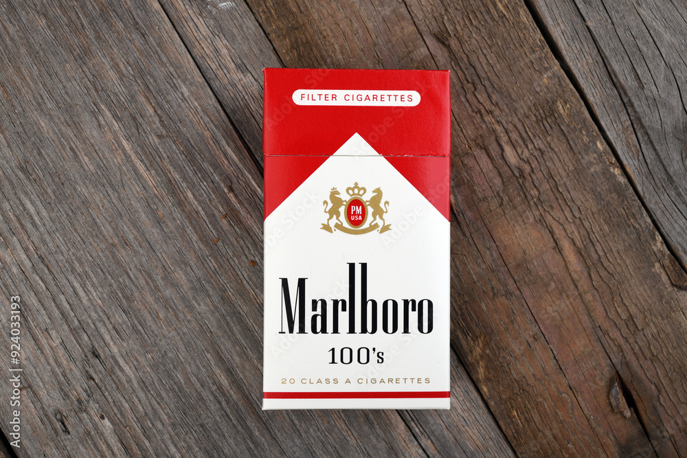 Marlboro cigarettes produced by Philip Morris. Marlboro is the best ...