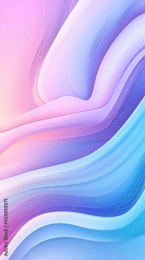 2D animation with smooth gradients and flowing shapes, evoking a sense ...