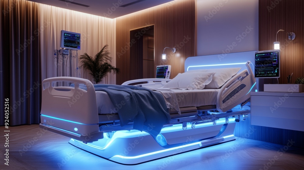 Smart Hospital Bed With Integrated Monitoring A Hospital Bed Equipped