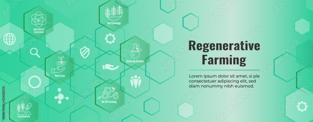 Sustainable Farming Icon Set with Maximize Soil Coverage with Integrate ...