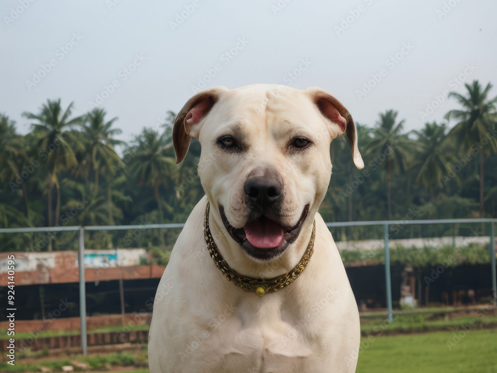 Young white cream asian pakistani indian bully kutta molosser bulldog ...