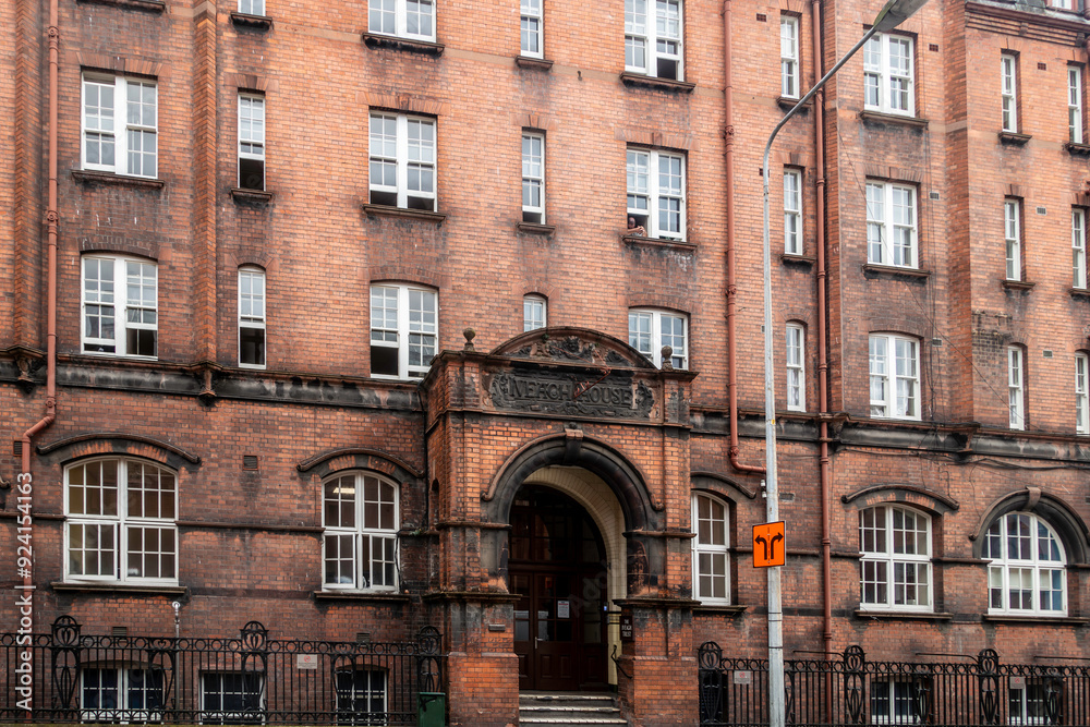 The Iveagh Hostel for homeless men in Bride Road, Dublin, Ireland ...
