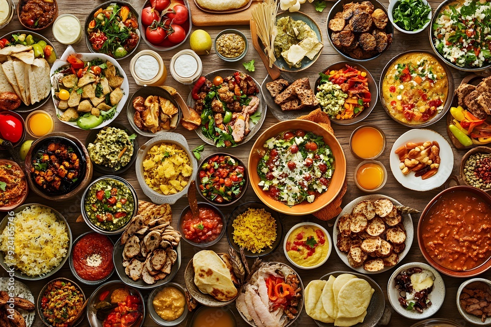 Culinary scenes featuring diverse and inclusive food cultures ...