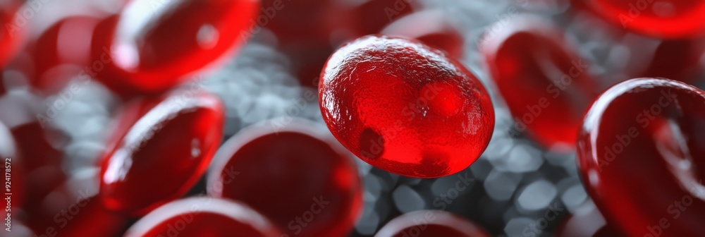Hemoglobin-Rich Red Blood Cells Isolated on a Clean Background: A ...
