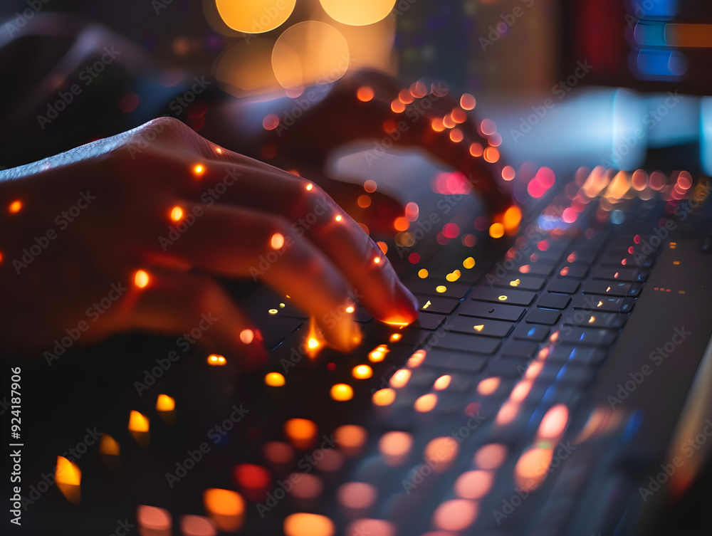 Person using Morse code with a vintage-style machine, sending a message ...