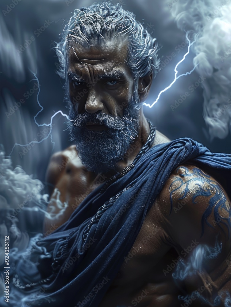 Supreme Deity: Zeus, Greek god of heavens, thunder and lightning, ruler ...