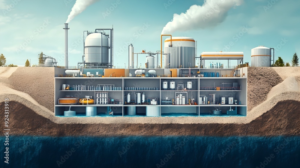 Cross Section Visualization of Desalination Process with and Treatment ...