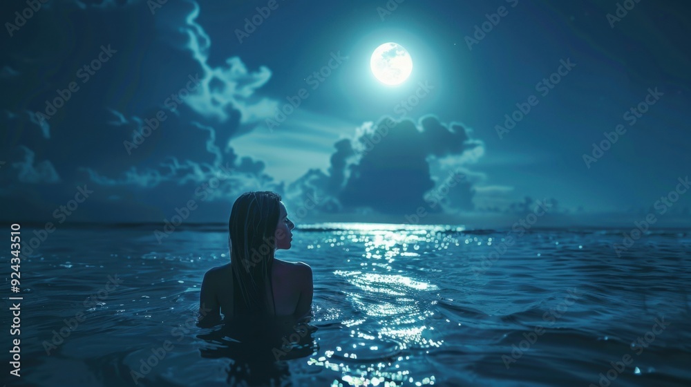 Nighttime Swimming: Swim in the pool or at the beach under the ...