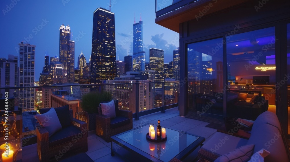 Rooftop Bar Visit: Enjoy cocktails at a rooftop bar, overlooking the ...