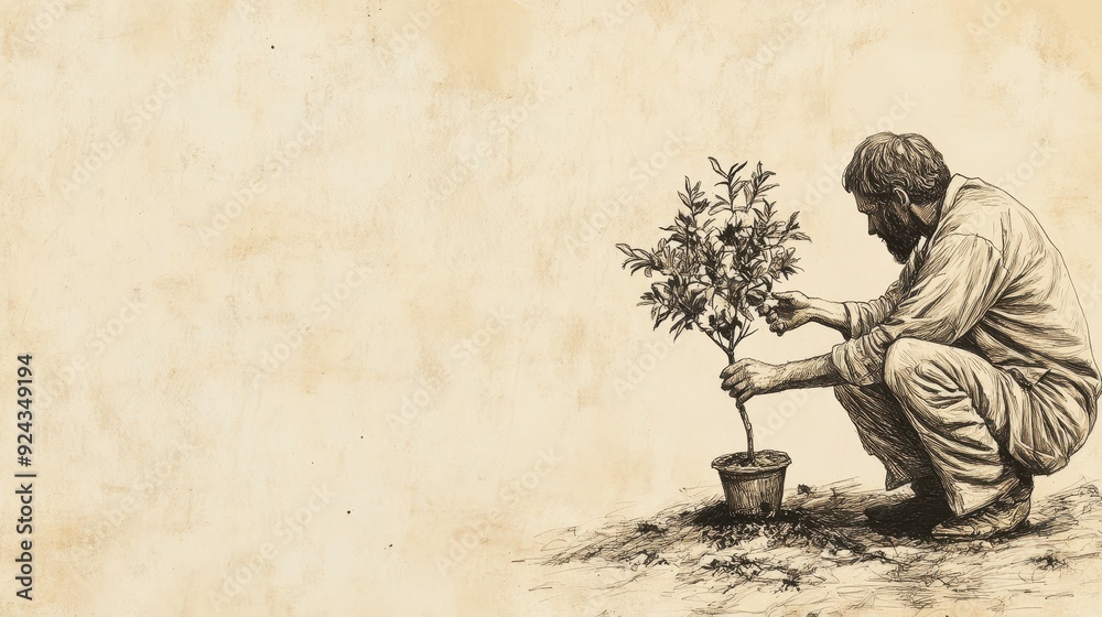 Bible Wall Art of Leviticus, The Year of Jubilee, Israelite planting ...