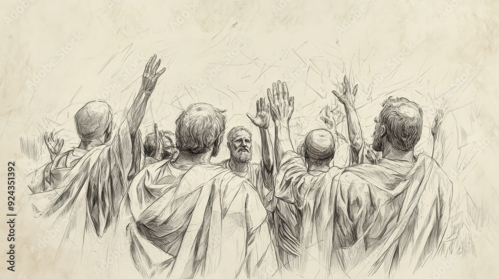 Bible Wall Art of Leviticus, The Ordination of Aaron and Sons, Moses ...