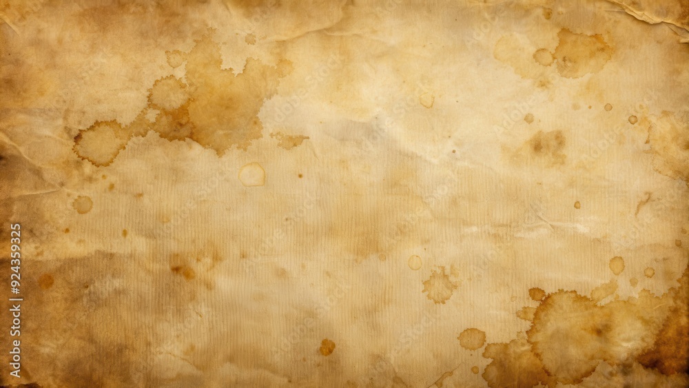 Wet stained paper background with water stains, texture, paper, stains ...
