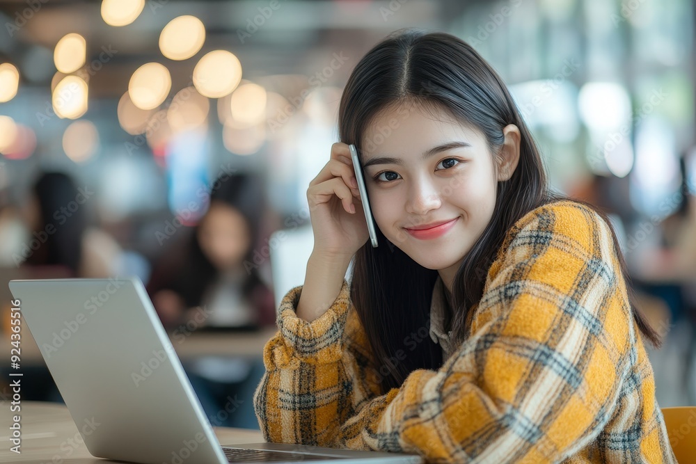 E-learning technology, online study, Internet of Things IoT, Digital education concept. Student ...