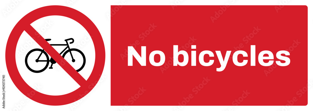 ISO prohibition safety signs v2_no bicycling landscape size 1/2 a4,a3 ...