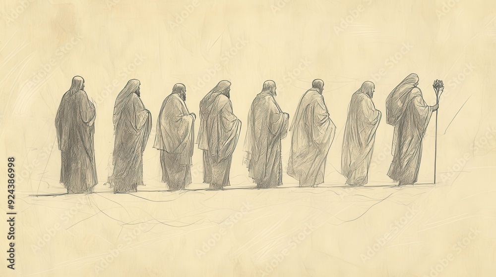 Biblical Illustration of Numbers: The Moment of Miraculous Budding on ...