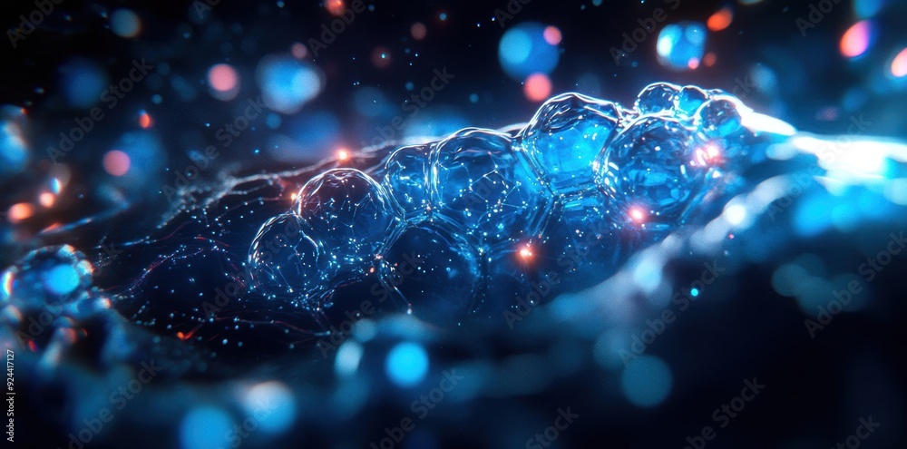 Plankton drift through a futuristic, bio-engineered ocean where the ...