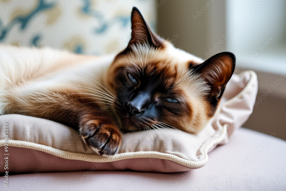 The Siamese cat, known as the Wichian Mat in Thailand, is a striking ...
