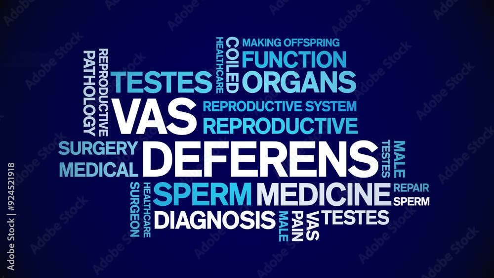 Vas Deferens animated word cloud;text design animation tag kinetic ...