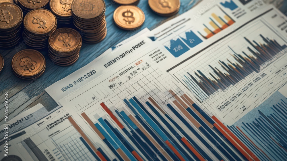 Annual financial progress 2025: Visual representation of revenue ...