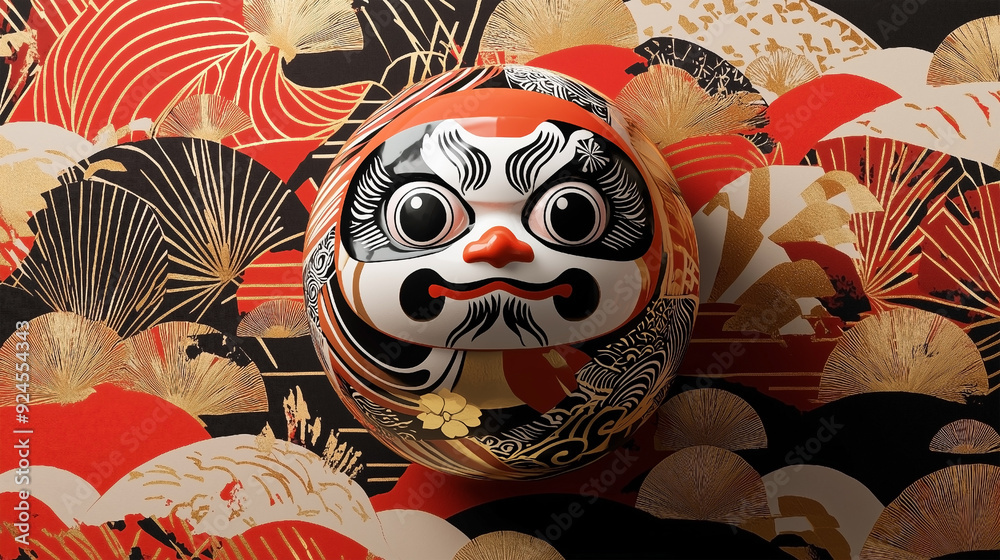 Explore intricate Daruma Doll Patterns, showcasing the traditional ...