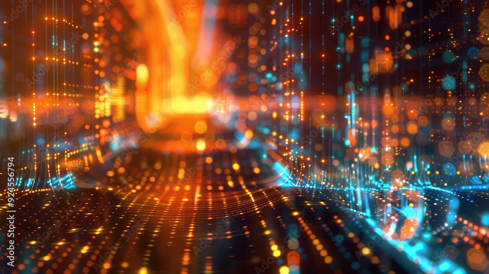 Artistic representation of a high-pass filter circuit, illustrating how ...