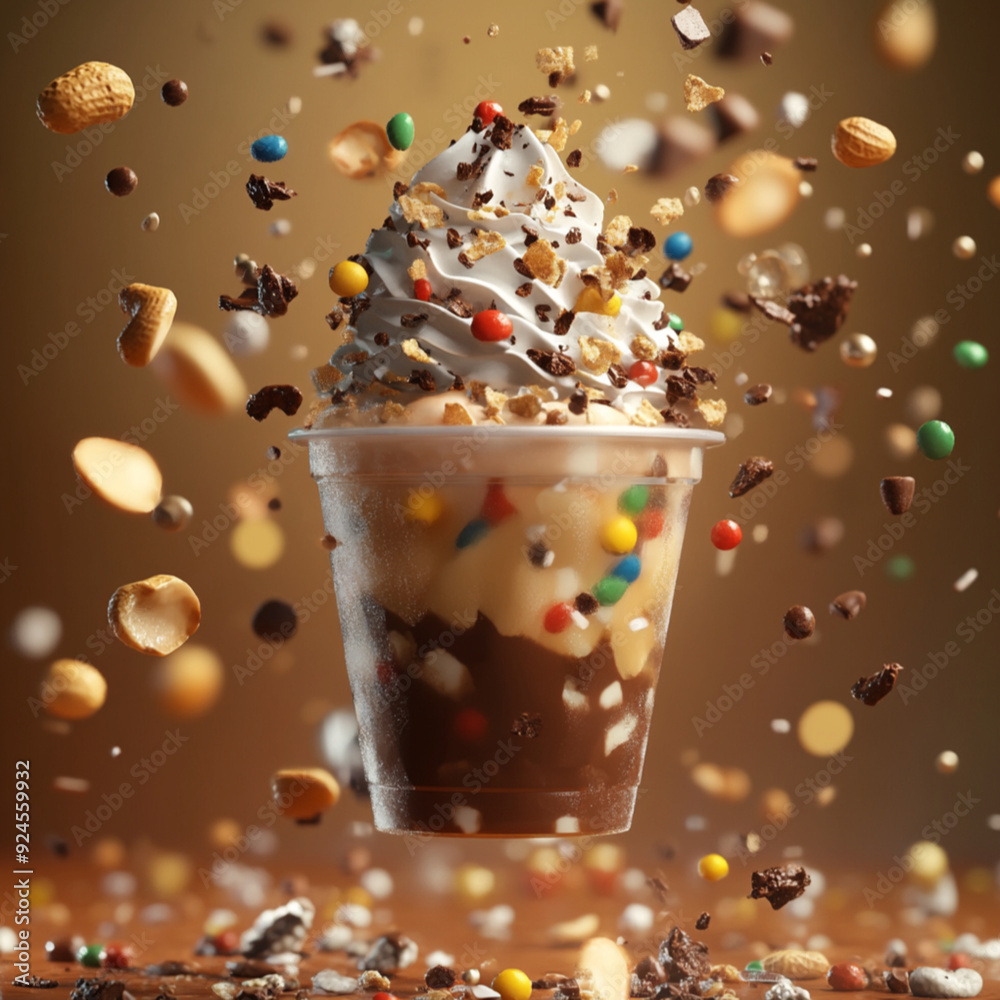 Choc Chip, Peppermint crisp, crushed peanuts, smarties and caramel ...