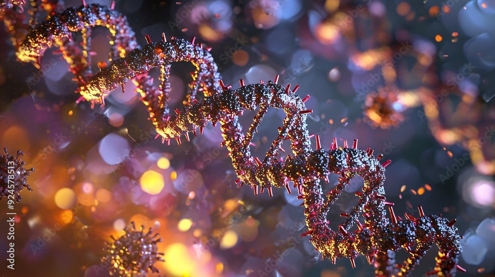 A double-stranded DNA virus with a capsid and envelope that leads to ...