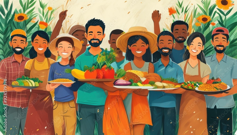 United hands lift a world of nourishment on World Food Day, cultivating ...