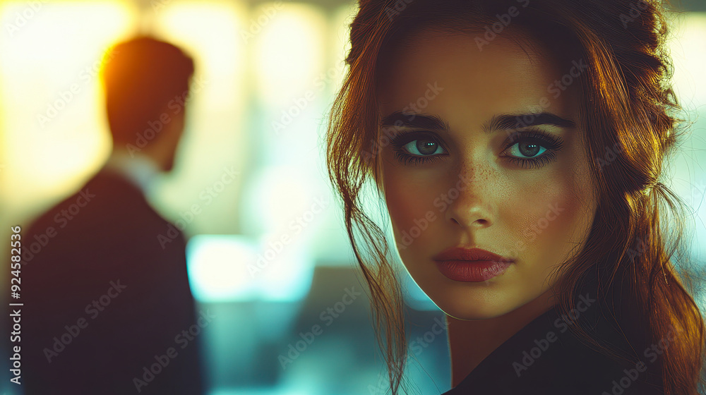 Woman Defending Herself from Sexual Harassment by Boss in Office ...