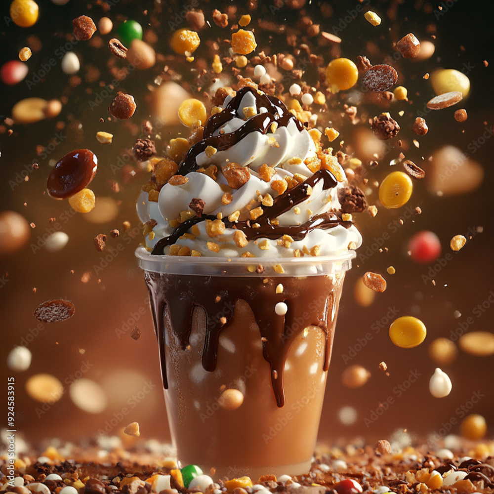 Choc Chip, Peppermint crisp, crushed peanuts, smarties and caramel ...