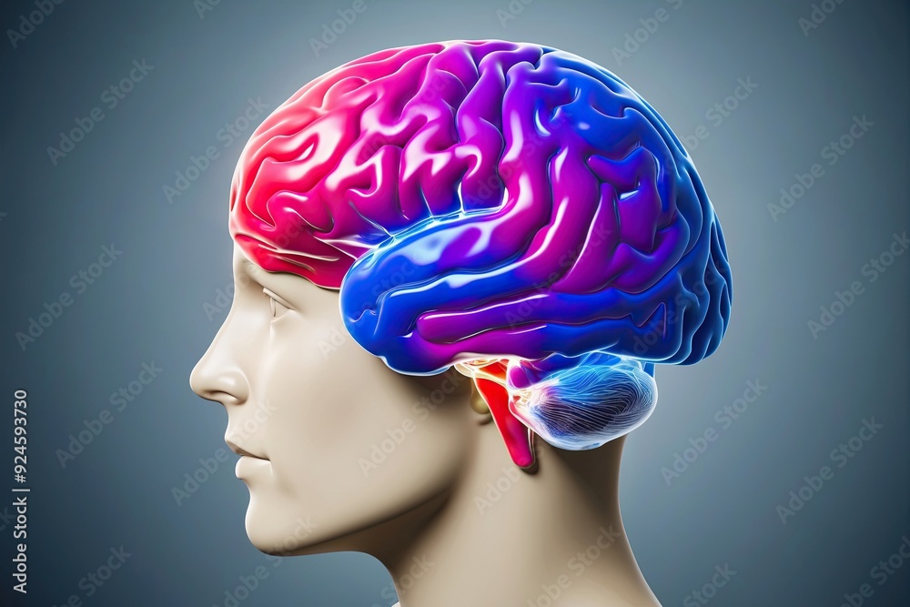 Visualizing Human Brain Map for Science and Academic Research Stock ...