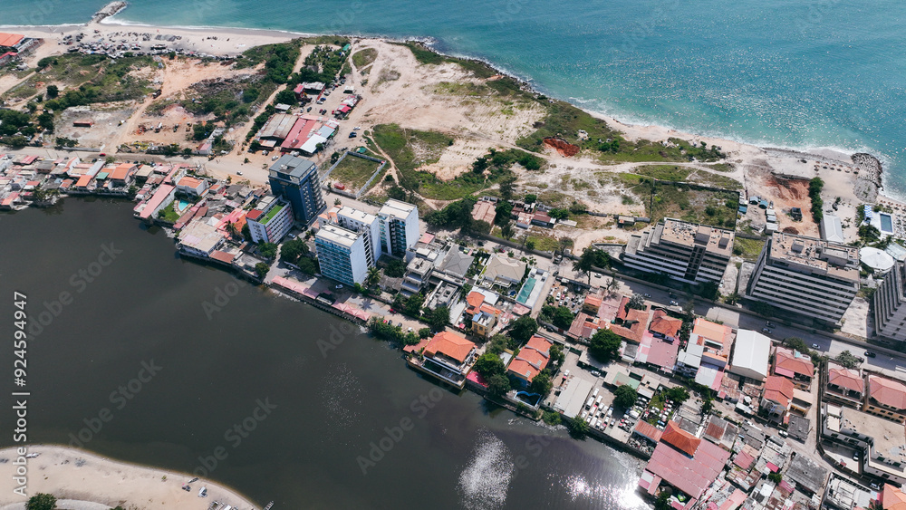 Aerial view of slums in Luanda, Angola showcasing urban development and ...