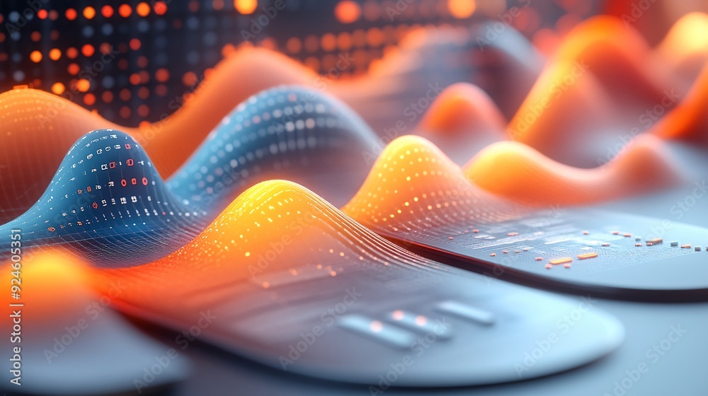 Competitive Analysis: Side-by-side comparison charts in a high-tech 3D ...