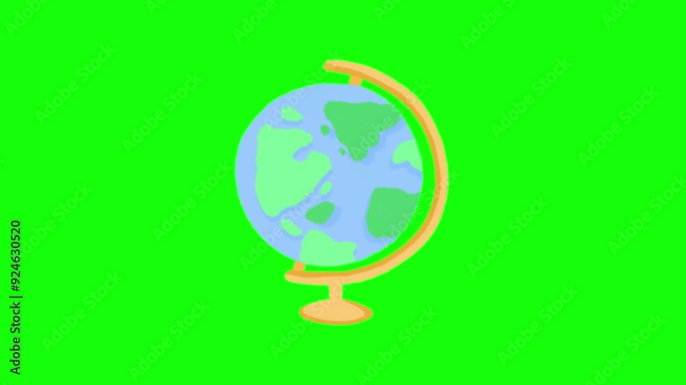 World map motion graphic animation with clip template 4k chroma green ...
