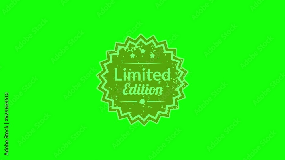 Limited edition motion graphic animation with clip template 4k chroma ...