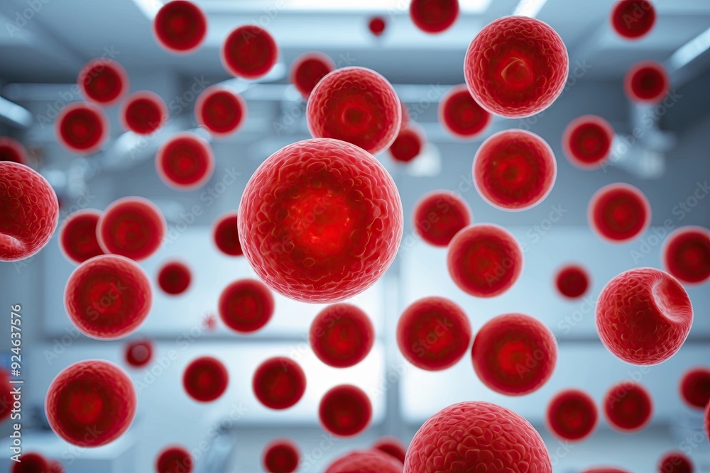 Isolated Hemoglobin Red Blood Cells in Laboratory Setting for ...