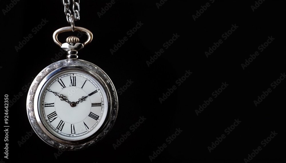 antique pocket watch, vintage, minute, gold, retro, white, metal, chain ...