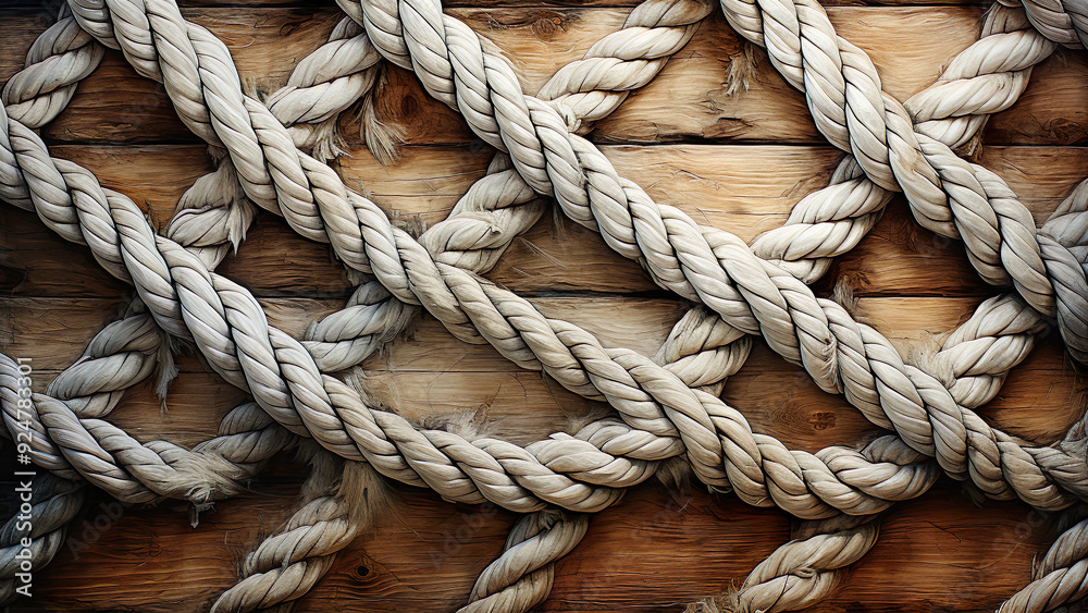 Rope - rope, knot, wood, texture, pattern, background, nautical, marine ...