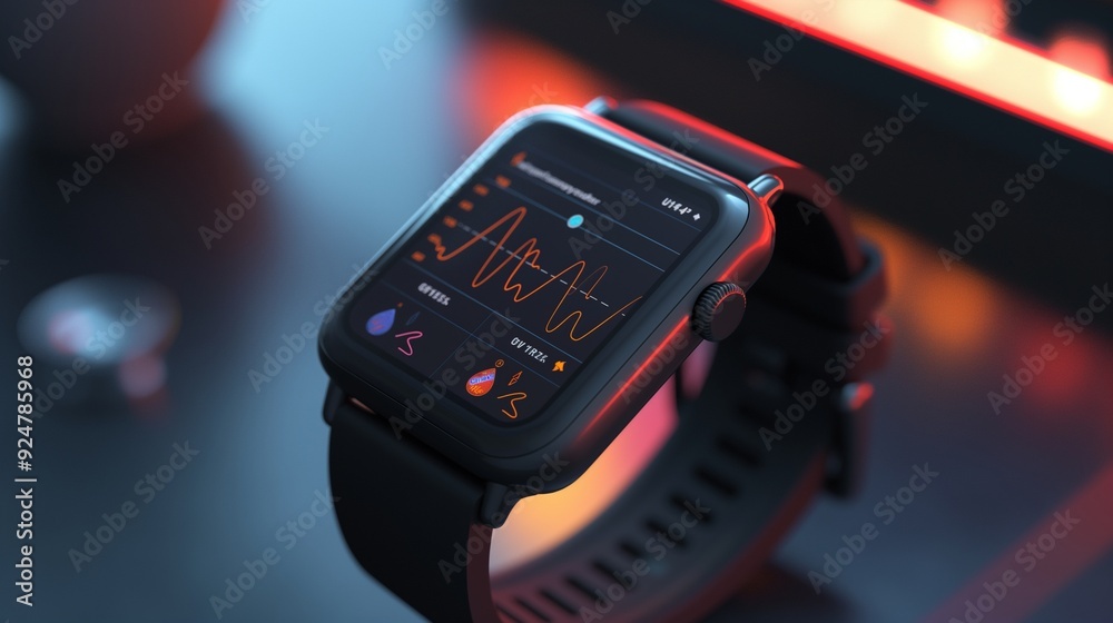 A smartwatch interface with an app for meditation and stress management ...