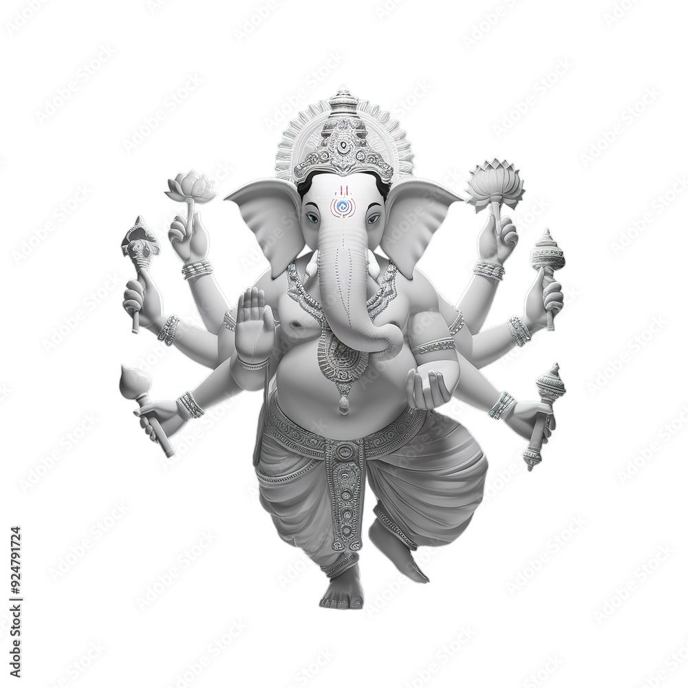 Ganesh Chaturthi, ganesh ji with transparent background, Generative ai ...