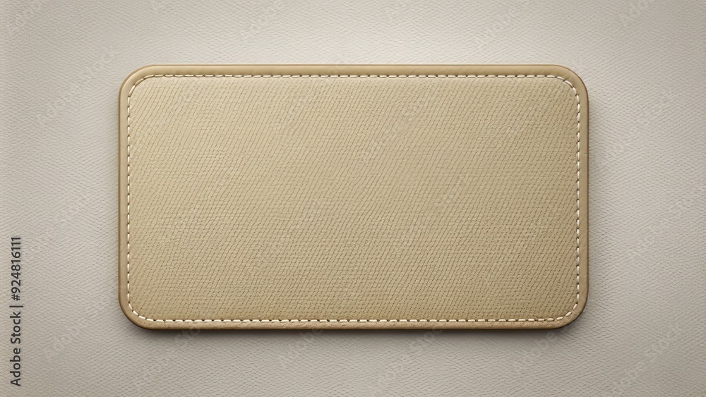 A blank rectangular patch with a subtle texture and rounded corners ...