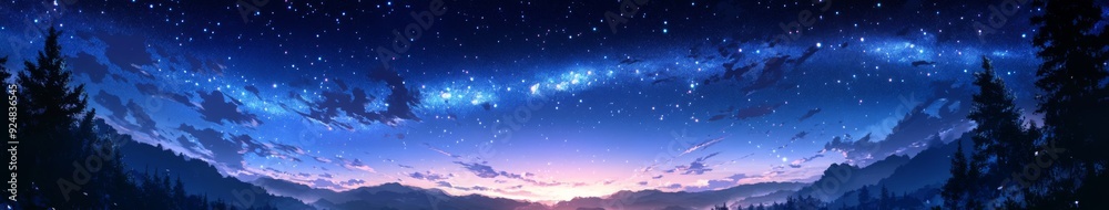 Starry Anime Sky: A Celestial Canvas Where Dreams Touch the Stars ...