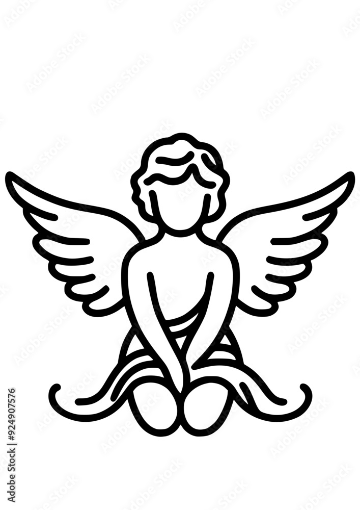 Cherub Angel SVG, Cute Angel SVG, Little Angel SVG, Saint SVG, Paradise ...
