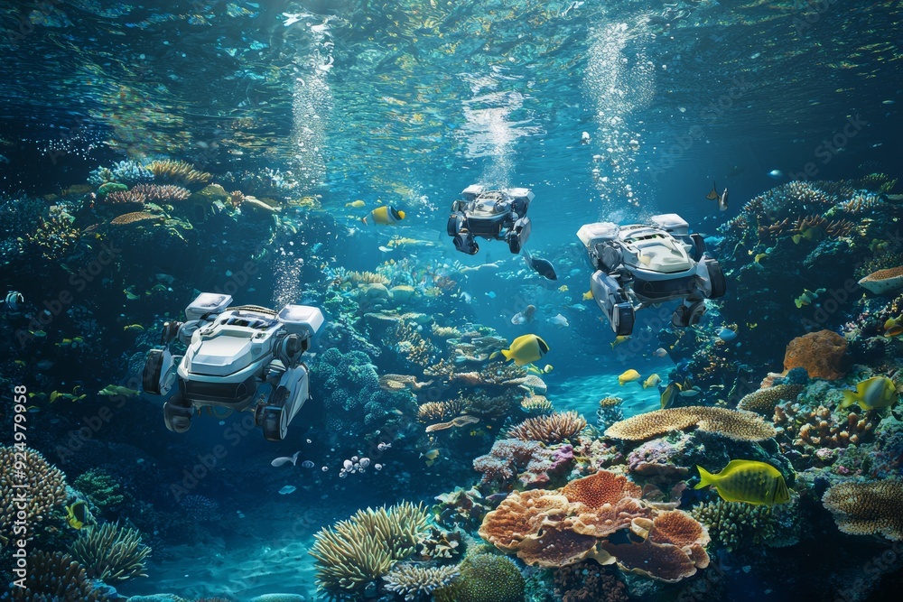 A team of robots and marine biologists working together to restore ...