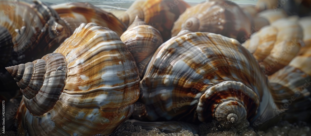 Marine mollusks like snails clams and oysters create shells as ...