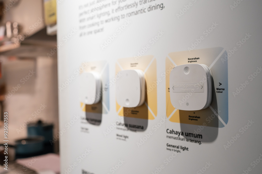 PENANG, MALAYSIA - AUG 14, 2024: IKEA STYRBAR smart remote control for ...