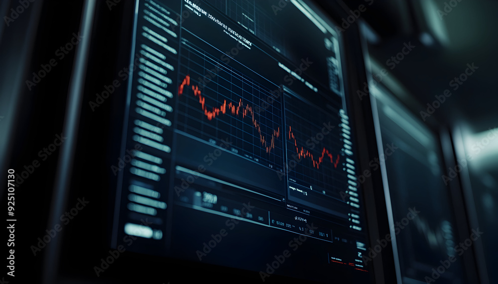 Economic resurgence shown through rising graphs, ultra-realistic, high ...