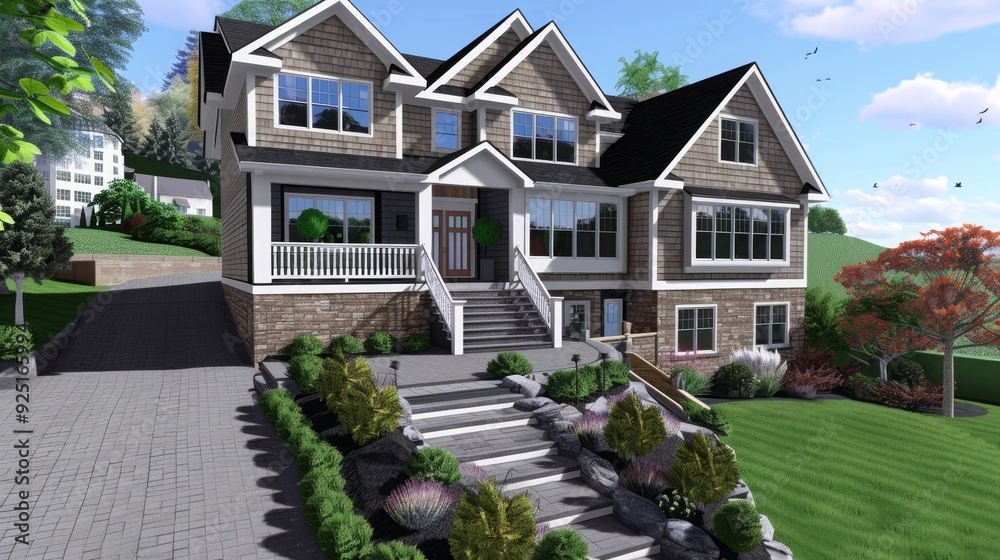 3D house rendering software , CAD software for house plans , house ...