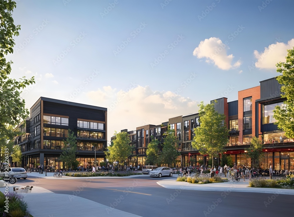 Modern Architecture Design for a Mixed Use Development Stock ...